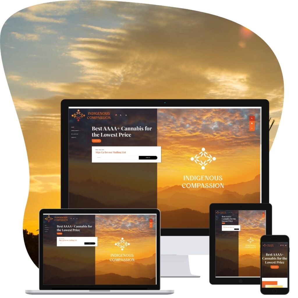 Cannabis Web Portfolio, Dispensary Web Portfolio Canada