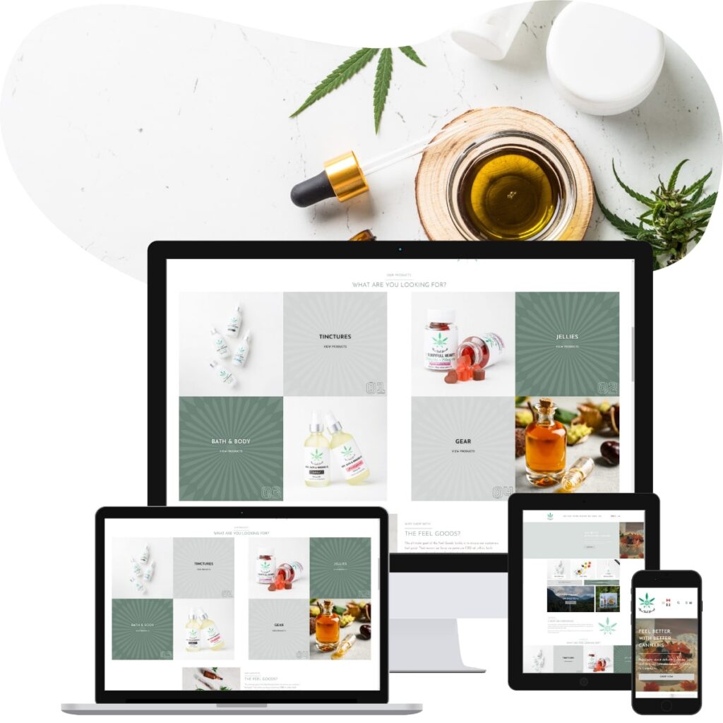 Cannabis Web Portfolio, Dispensary Web Portfolio Canada